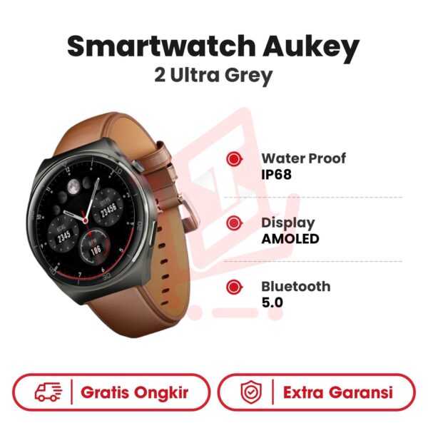 Smartwatch Aukey 2 ultra Grey - Topsell Indonesia