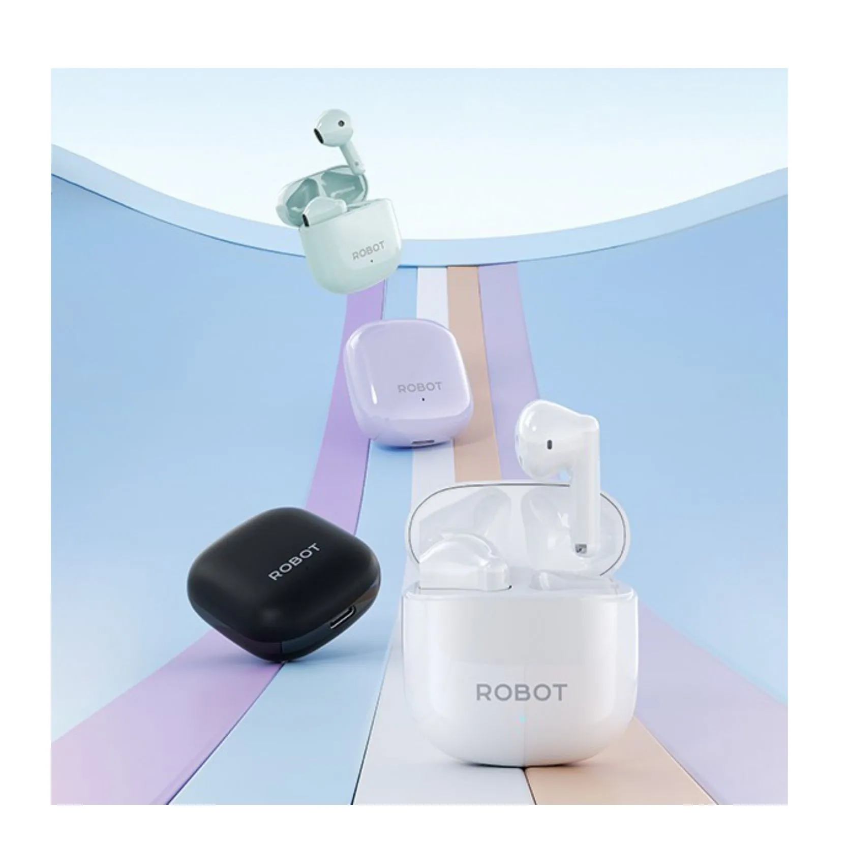 TWS ROBOT AIRBUDS T60 FANCY - Topsell Indonesia